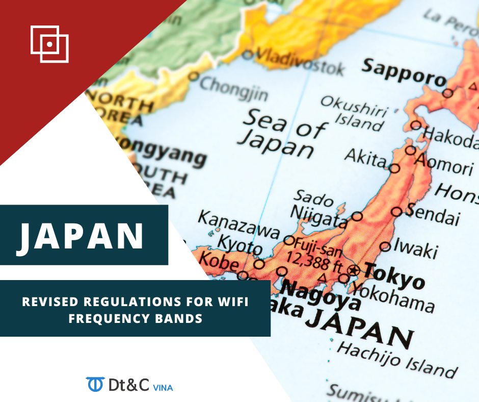 Japan officially revised regulations for wifi frequency bands